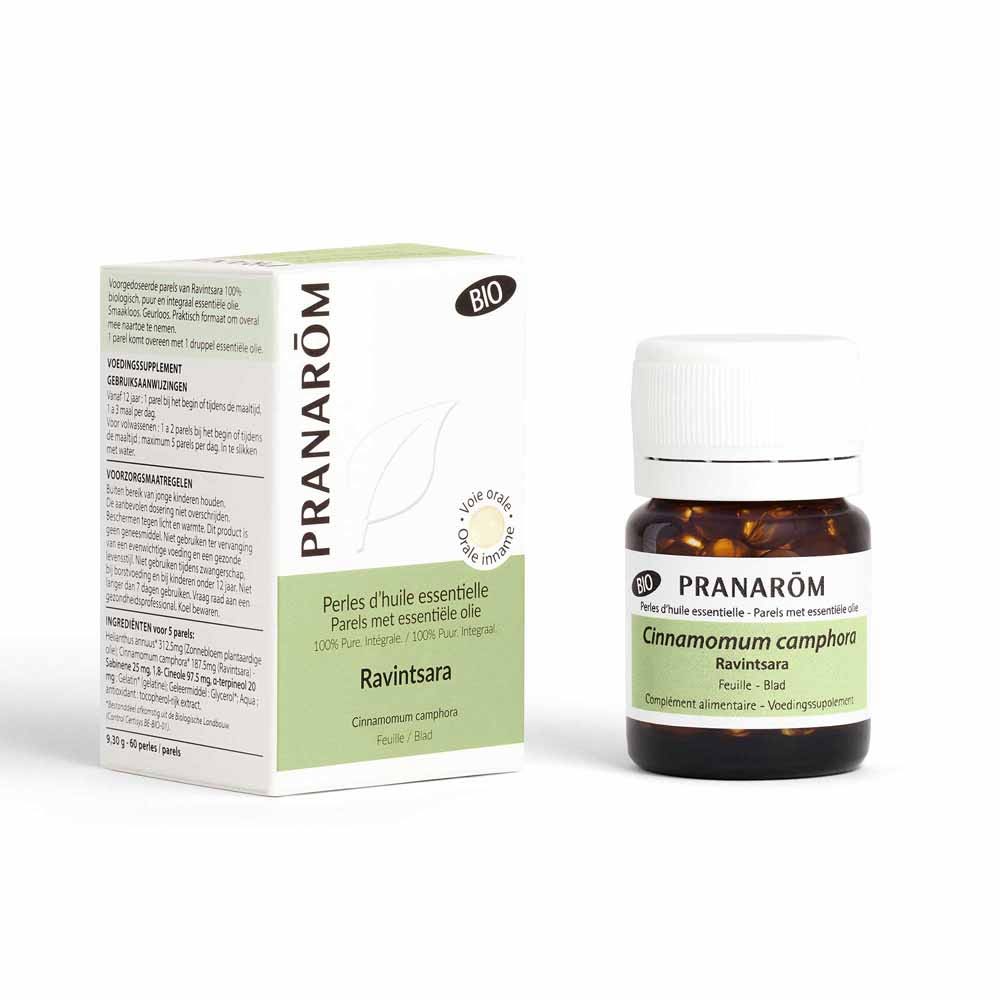 Pranarôm Essential oils Organic Ravintsara Essential Oil 60 pearls ...