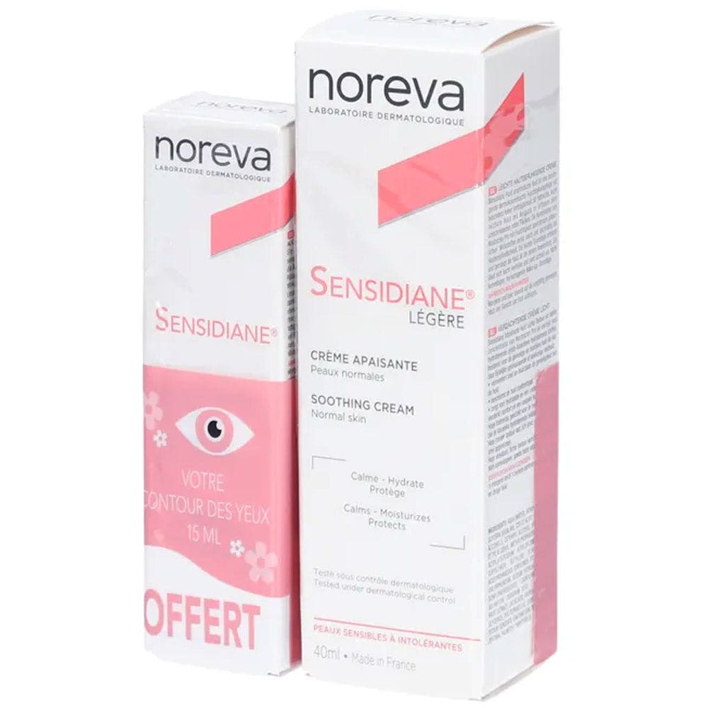 Noreva Sensidiane Soothing Light Cream for Normal Skin 40ml + Soothing ...
