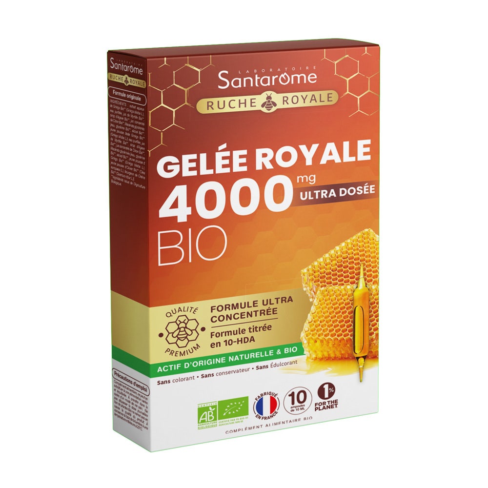 Santarome Royal Jelly 4000 MG Bioes 10 ampulas - Easypara