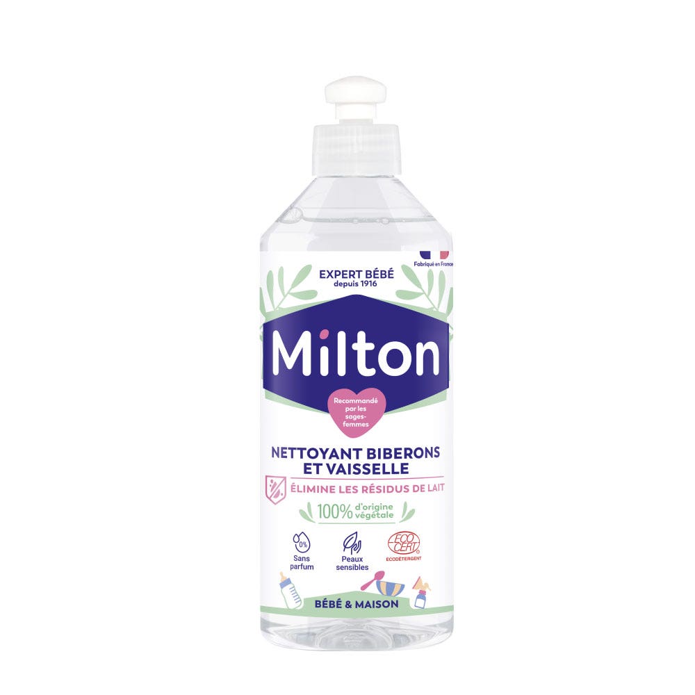 Milton Washing Up Liquid Sensitive Bottles And Teats 500ml - Easypara