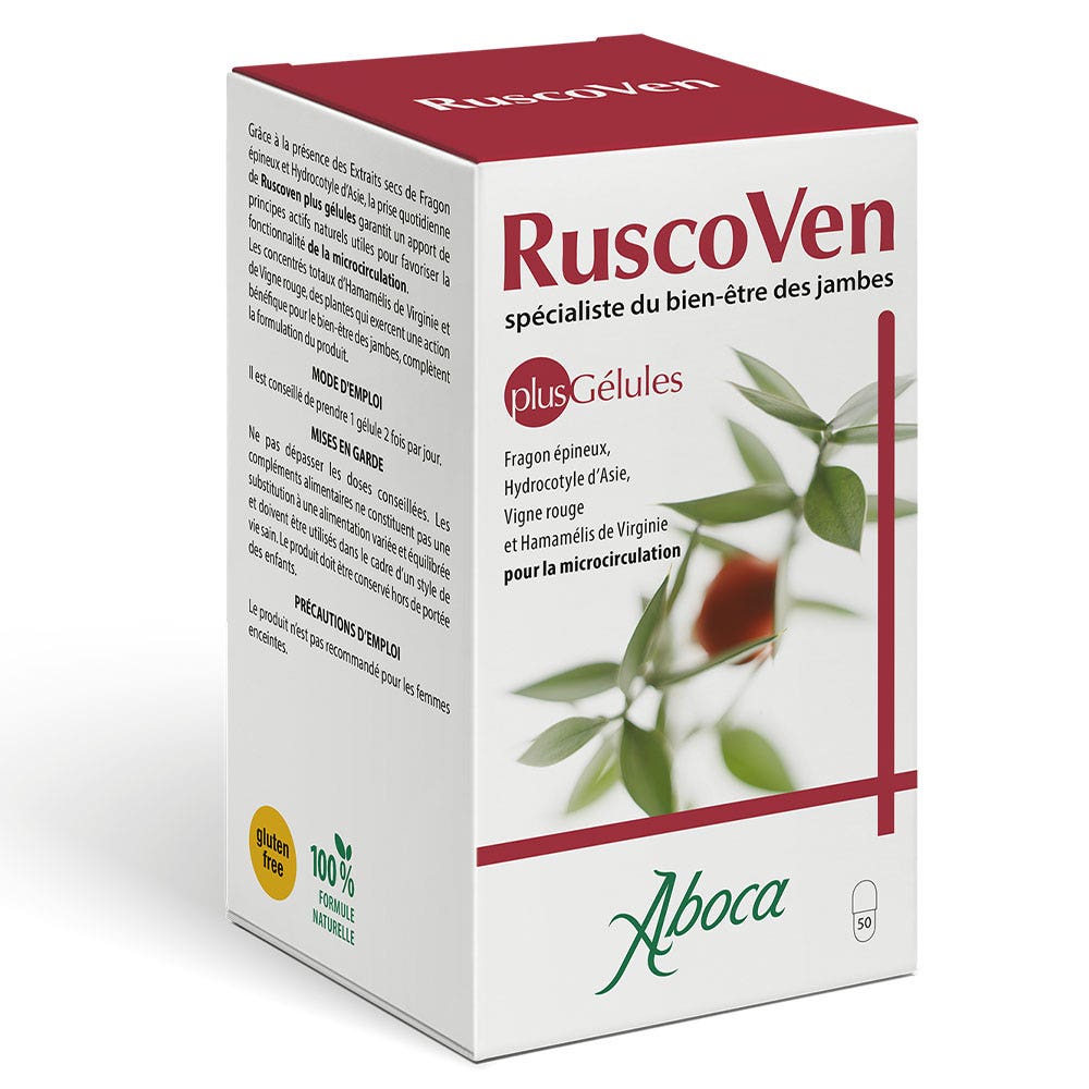 Aboca Light Legs RuscoVen Leg Wellness 50 Gelules - Easypara
