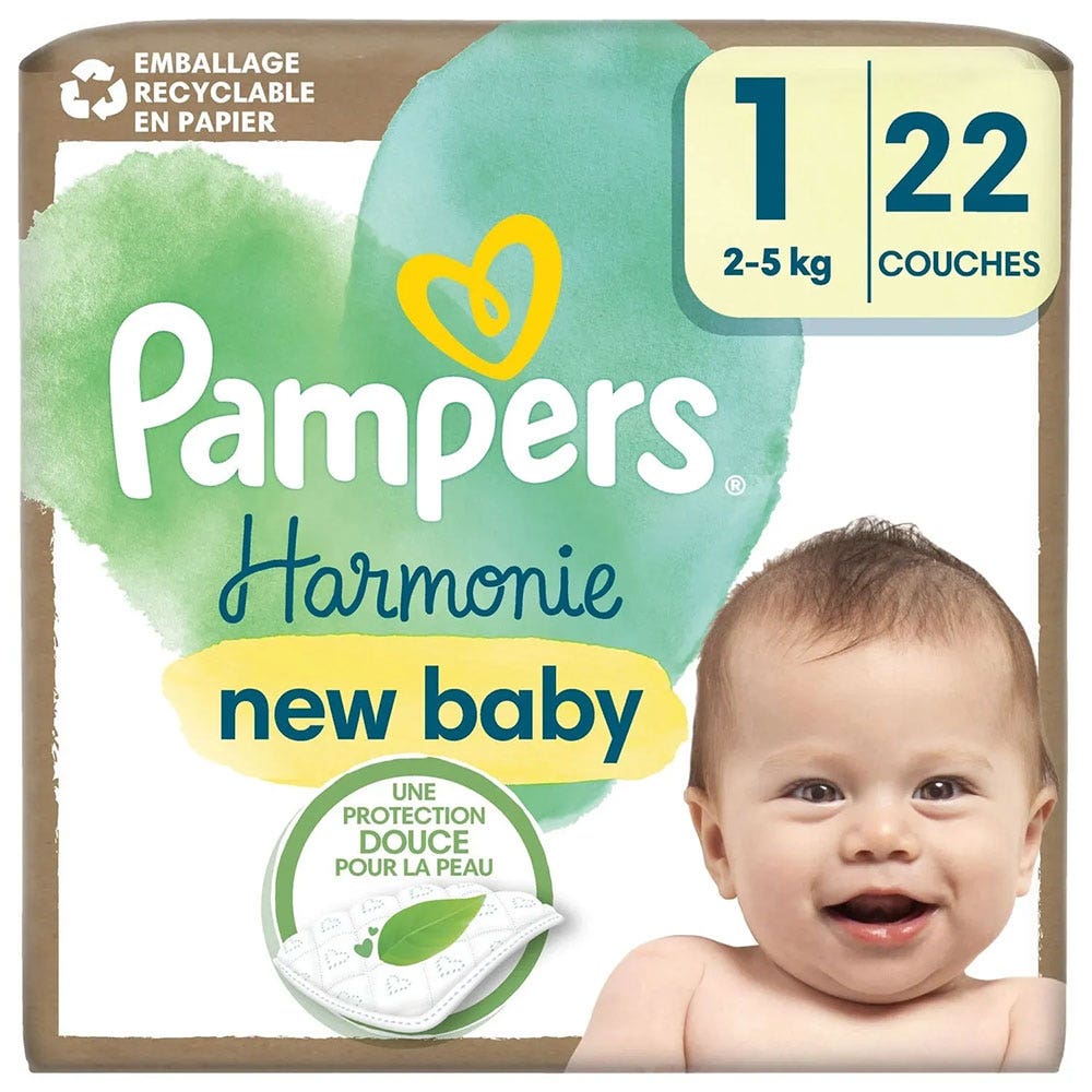Pampers Harmonie Layers Size 1 2 to 5Kg x22 - Easypara