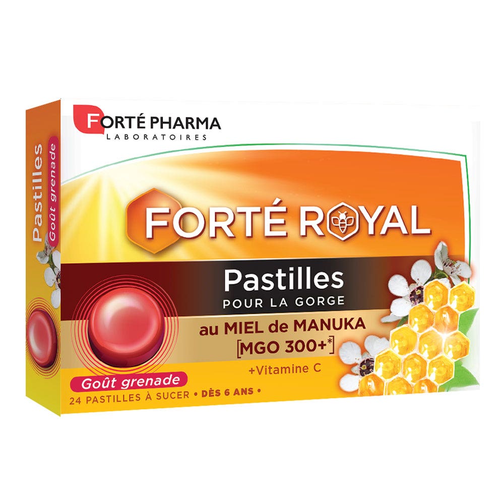 Forté Pharma Forté Royal Manuka Honey Throat Pastilles pomegranate ...