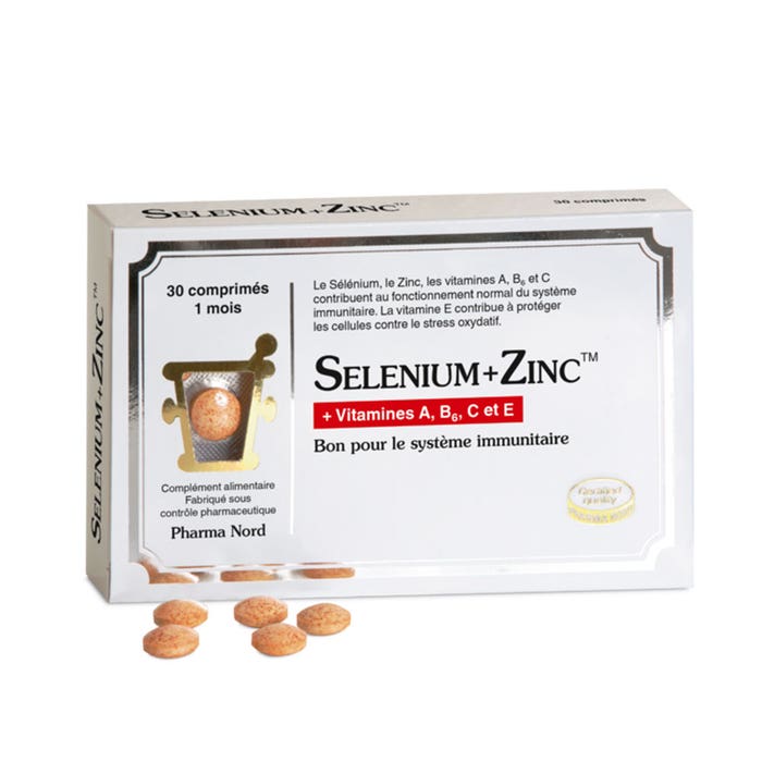 Pharma Nord Selenium + Zinc 30 Tablets 30 Comprimés - Easypara Pharma Nord Selenium + Zinc 30 Tablets 30 Comprimés - Easypara