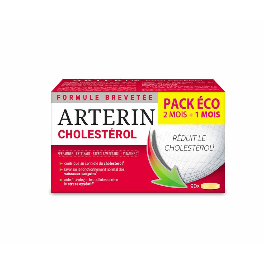 Omega Pharma Arterin Cholestérol Actifs d'Origine Naturelle 90 tablets ...