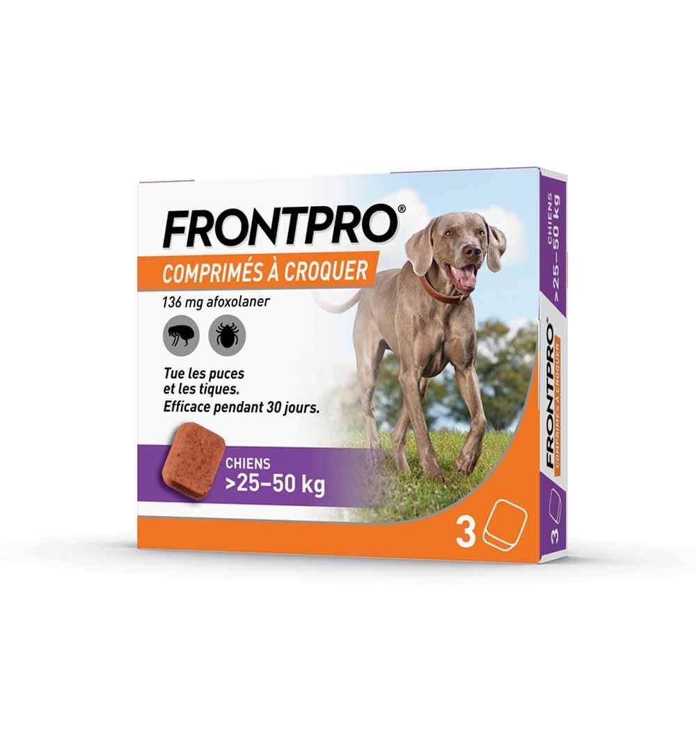 Frontline Frontpro Frontpro antiparasitic very large dog 25-50kg Fleas ...