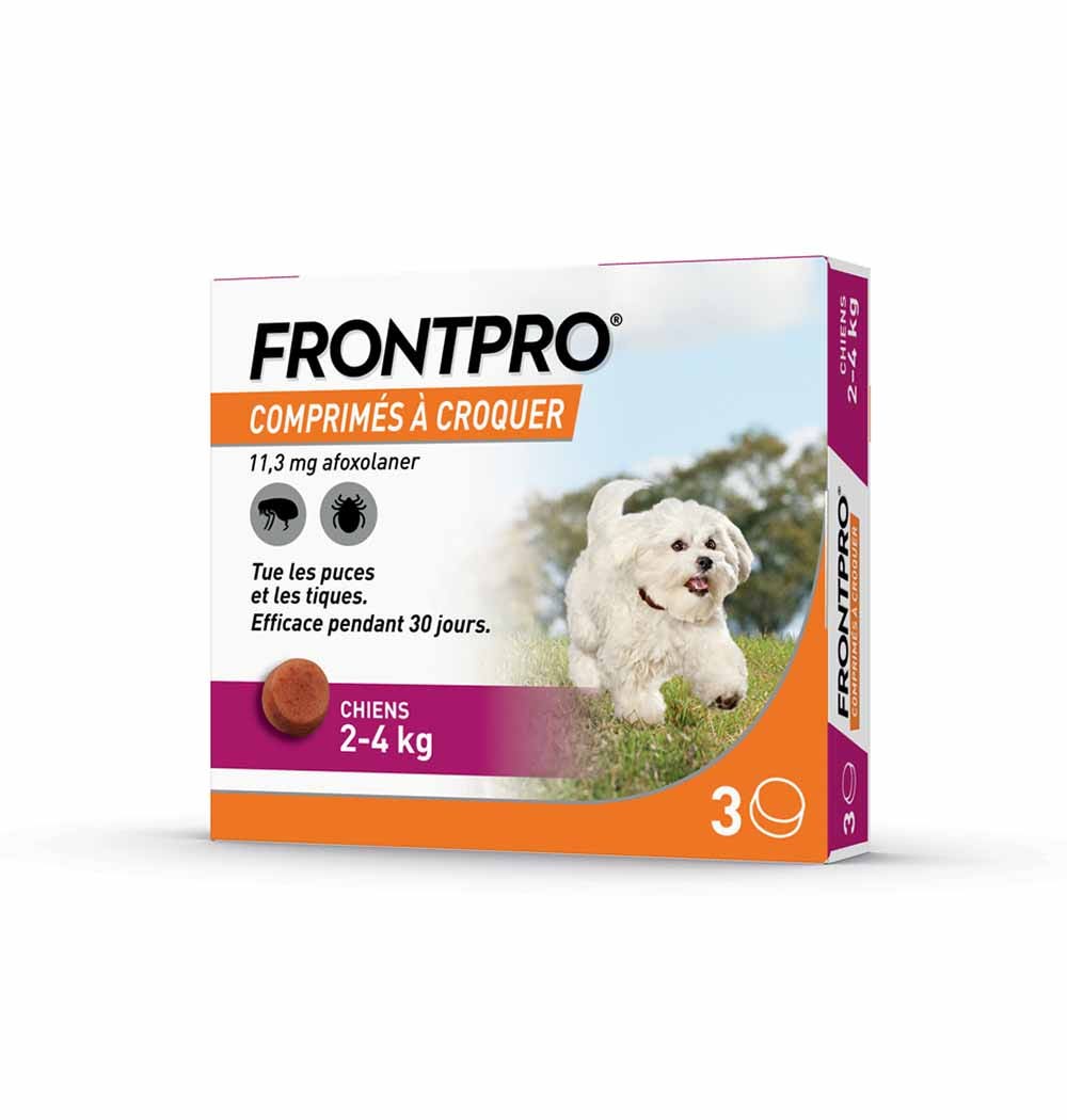 Frontline Frontpro Frontpro antiparasitic small dog 2-4kg Fleas and ...