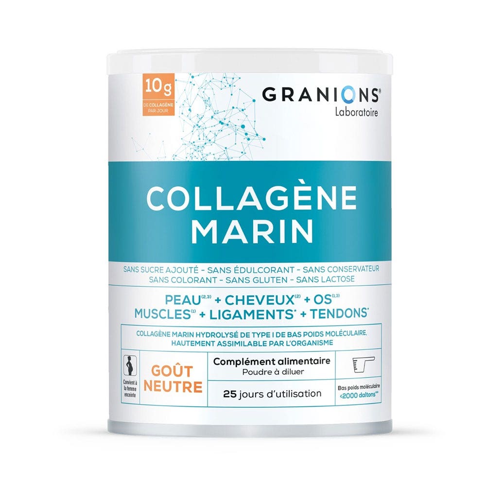 Granions Type I marine Collagen Neutre taste 258g - Easypara