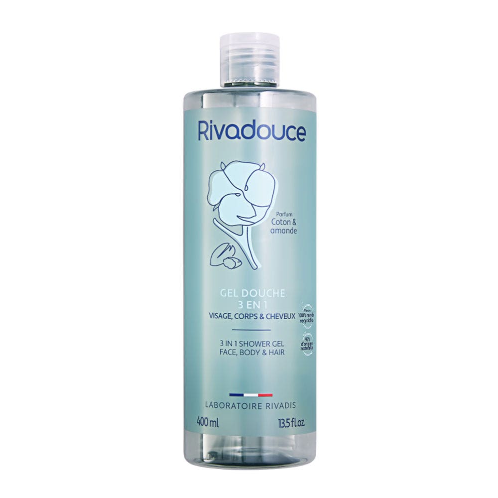 Rivadouce 3in1 Shower Gel 400ml - Easypara