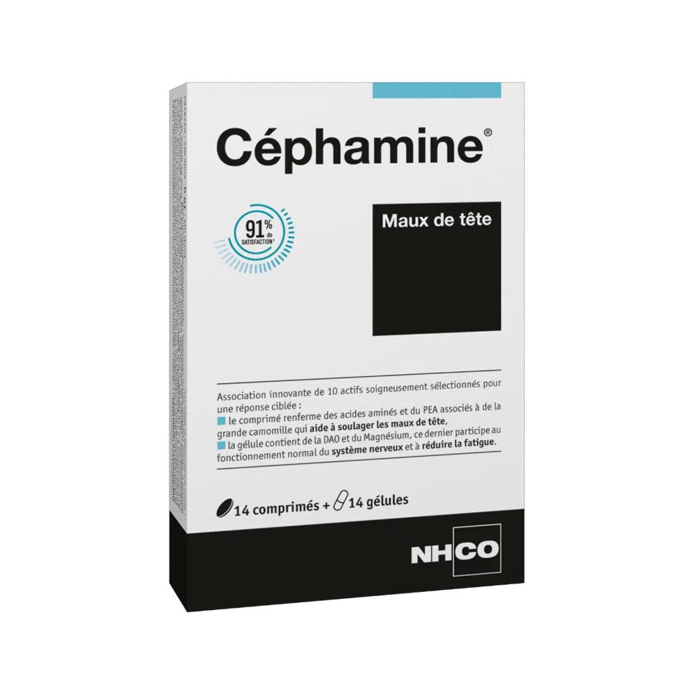 Nhco Nutrition Cephamine Headache 14 Capsules + 14 Tablets - Easypara