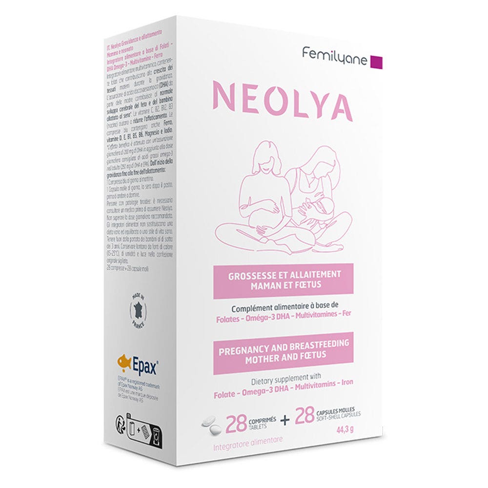 Bailleul Femilyane Neolya 28 Tablets + 28 Capsules 28 Comprimes + 28 ...