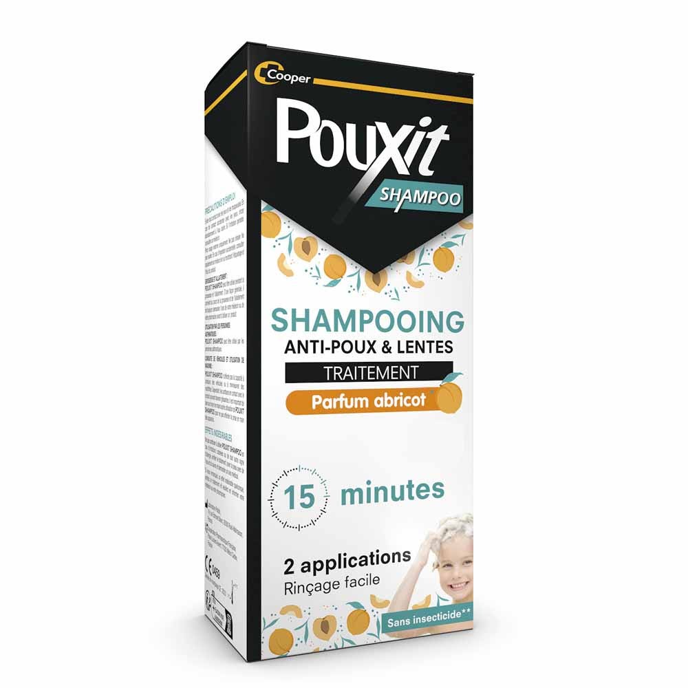 Pouxit Anti-Lice & Nits Treatment Shampoo Perfumes Apricot 200ml - Easypara