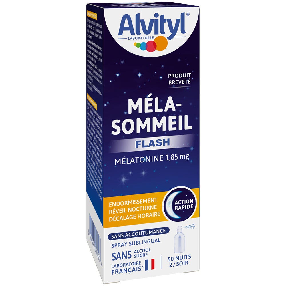 Alvityl Mela-sommeil Sublingual Spray Sleep Mélatonine 1.85mg 20ml ...