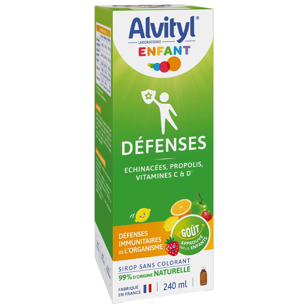 Alvityl Kids Immune defences syrup tutti frutti flavour 240ml - Easypara