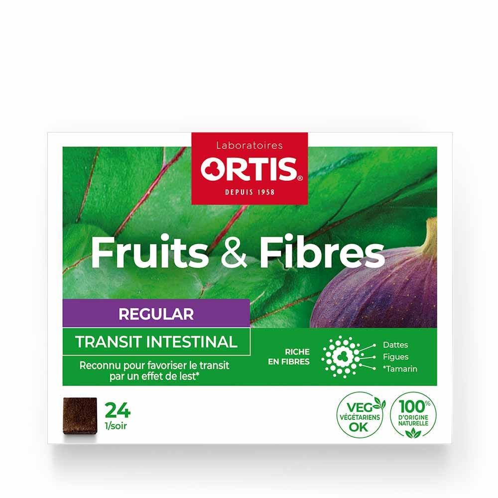 Ortis Fruit & Fibre Regular Transit 24 Cubes - Easypara