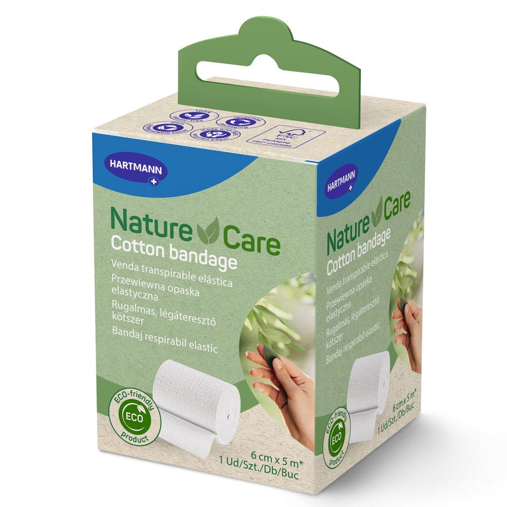 Hartmann Nature care 100% cotton soft bandage 5m - Easypara