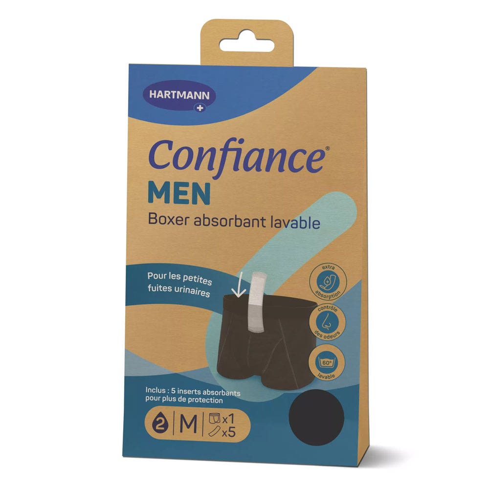 Hartmann Confiance Men Washable absorbent bladder weakness boxer shorts ...