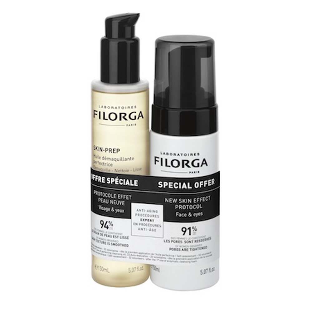 Filorga Skin-Prep Cleansing Oil + Cleansing Foam Duo 550ml - Easypara
