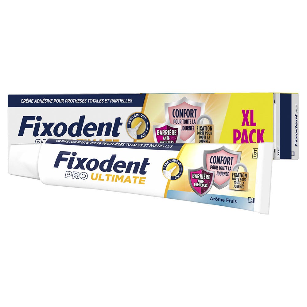 Fixodent Pro Ultimate Adhesive Cream for Total & Partial Dentures ...