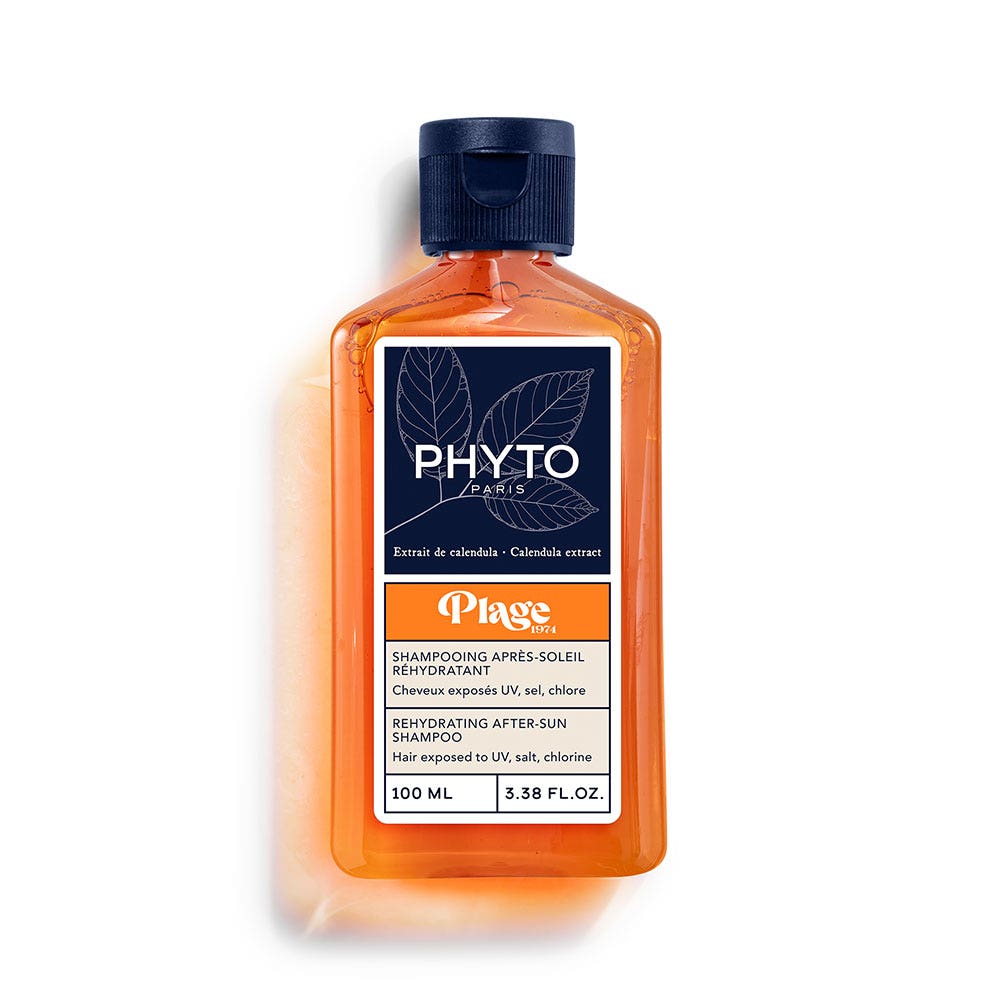 Phyto Beach Rehydrating After-Sun Shampoo Hair exposed to UV Salt and ...