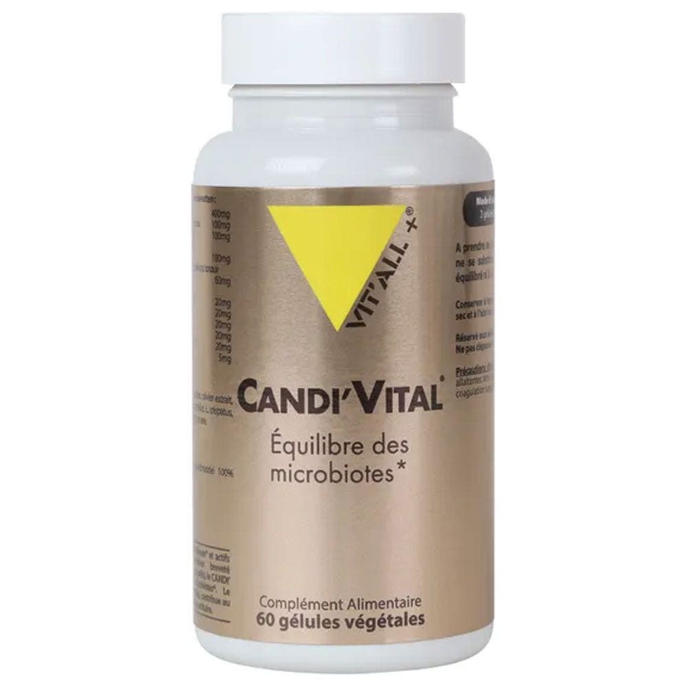 Vit'All+ Candi'Vital Microbiota balance 60 capsules - Easypara
