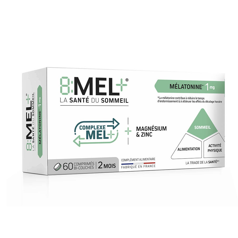 8:MEL+ Melatonin 1mg 60 double-layer tablets - Easypara