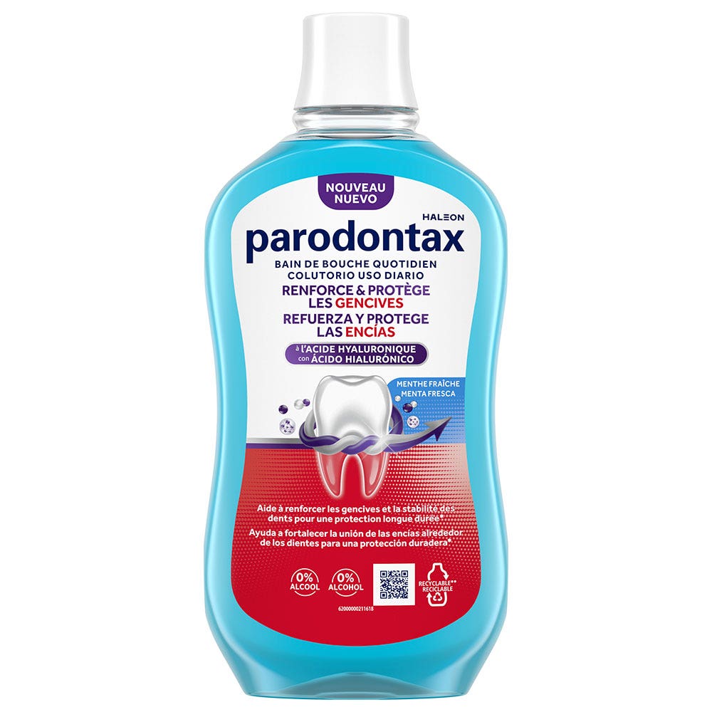 Parodontax Mouthwash Strengthens & Protects Strawberry 500ml - Easypara