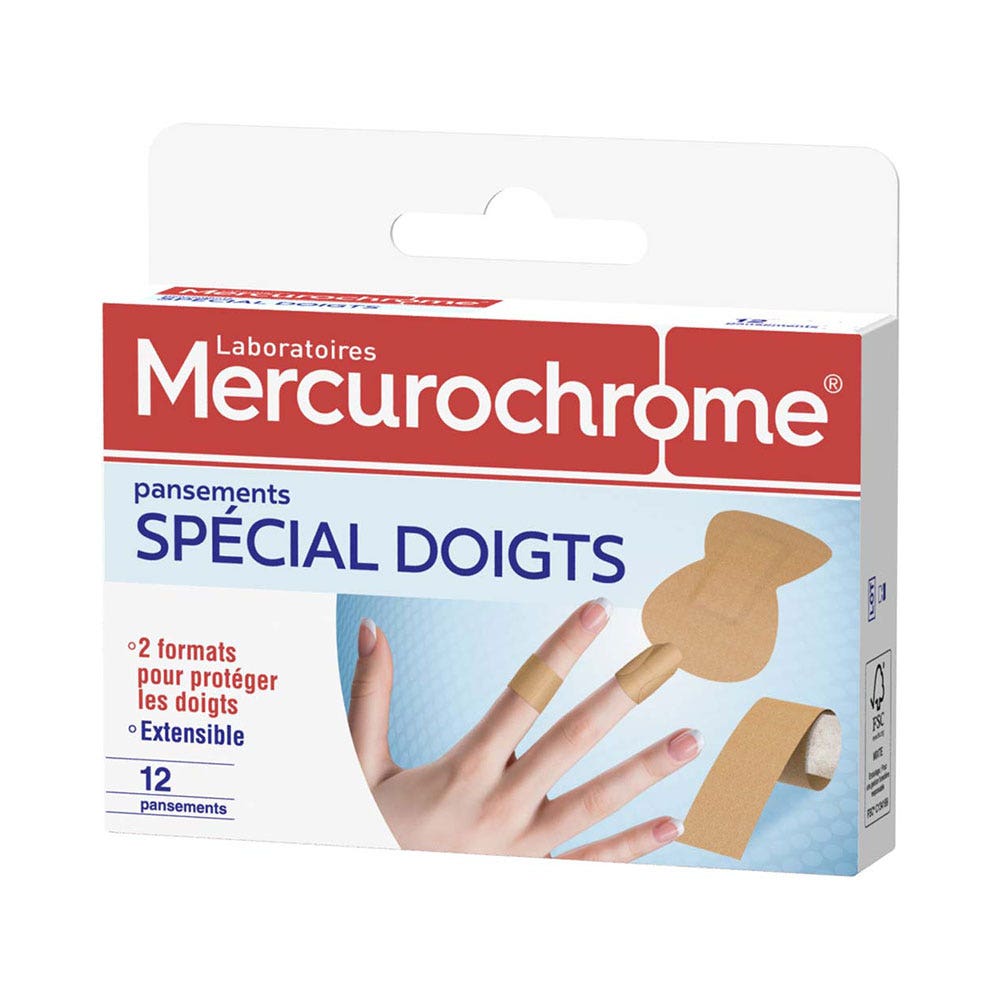 Mercurochrome Finger Plasters x12 - Easypara