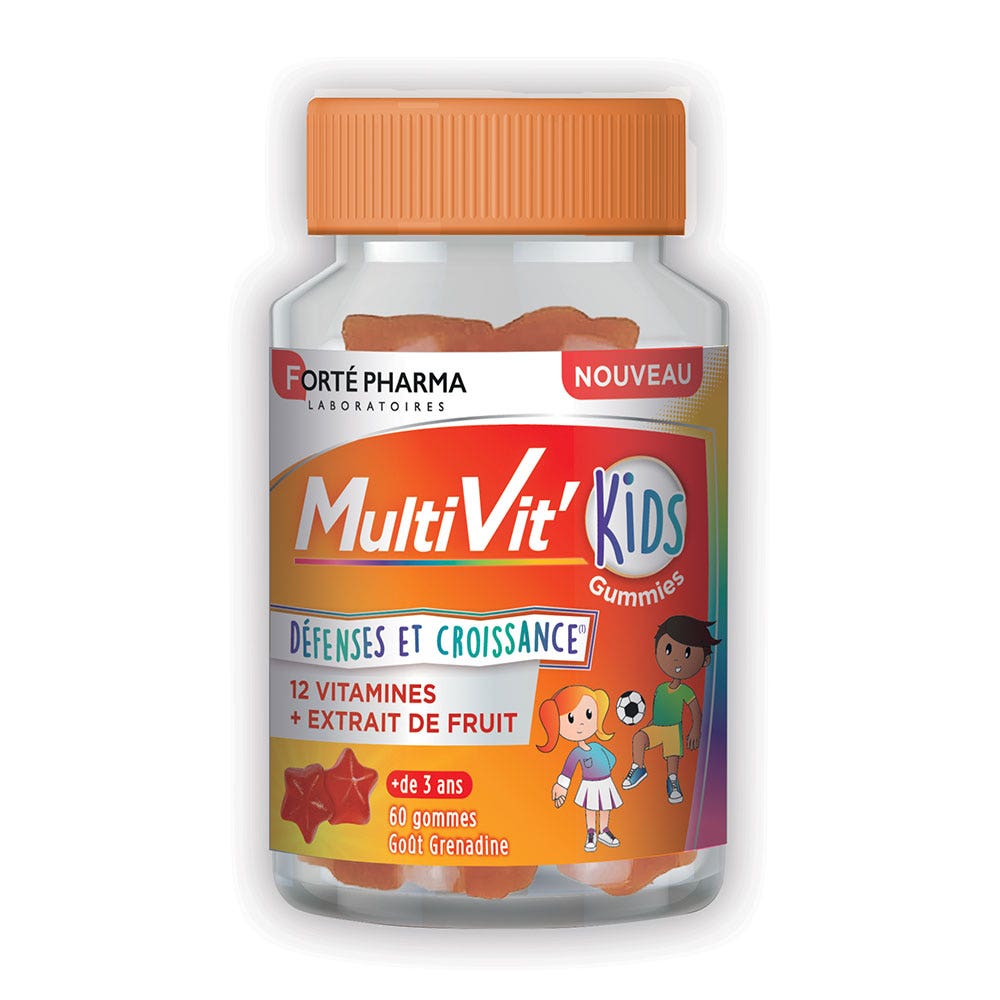 Forté Pharma MultiVit'4G Kids Gummies 60 gums - Easypara