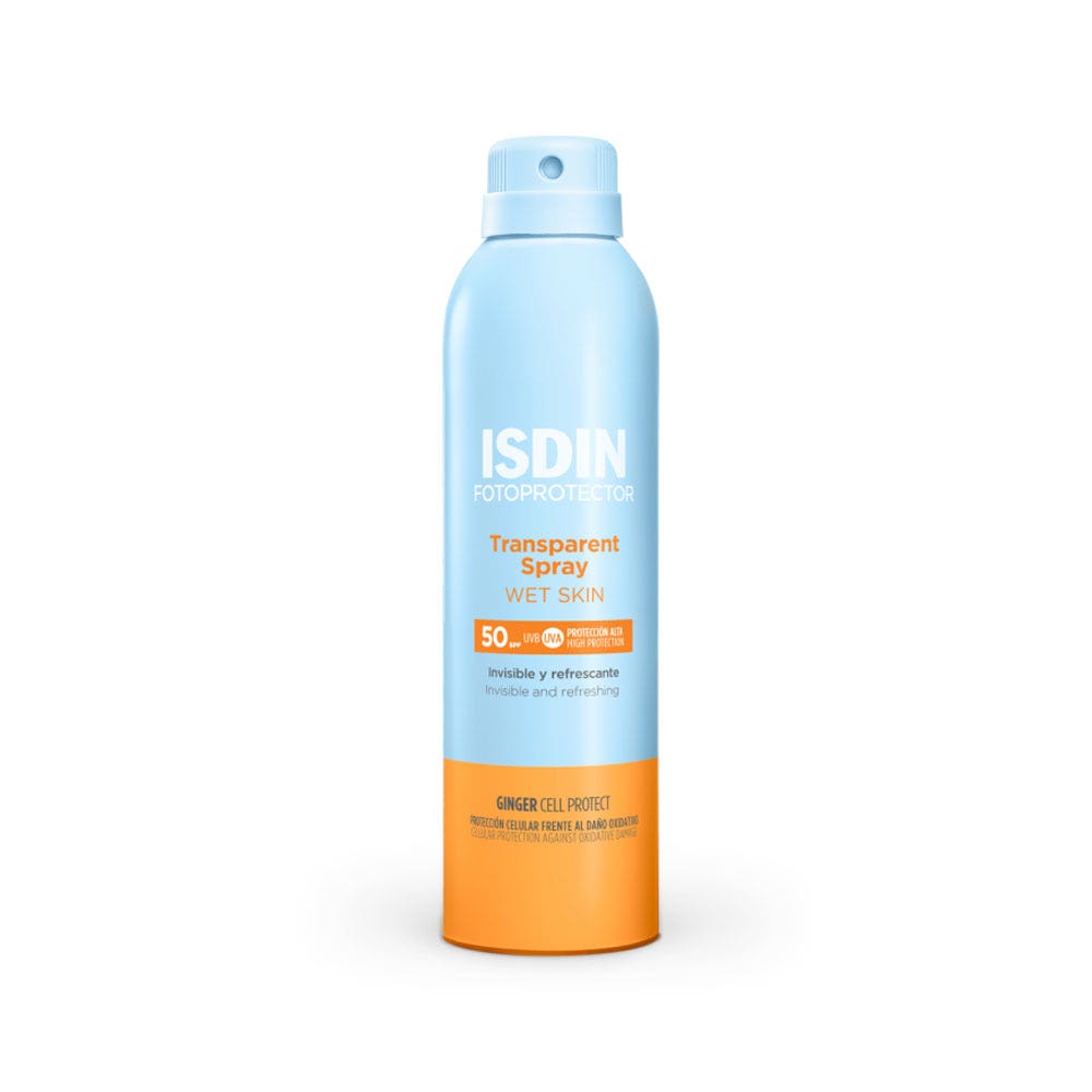 Isdin Transparent Spray Transparent Spray Spf50 Fotoprotector Wet Skin ...