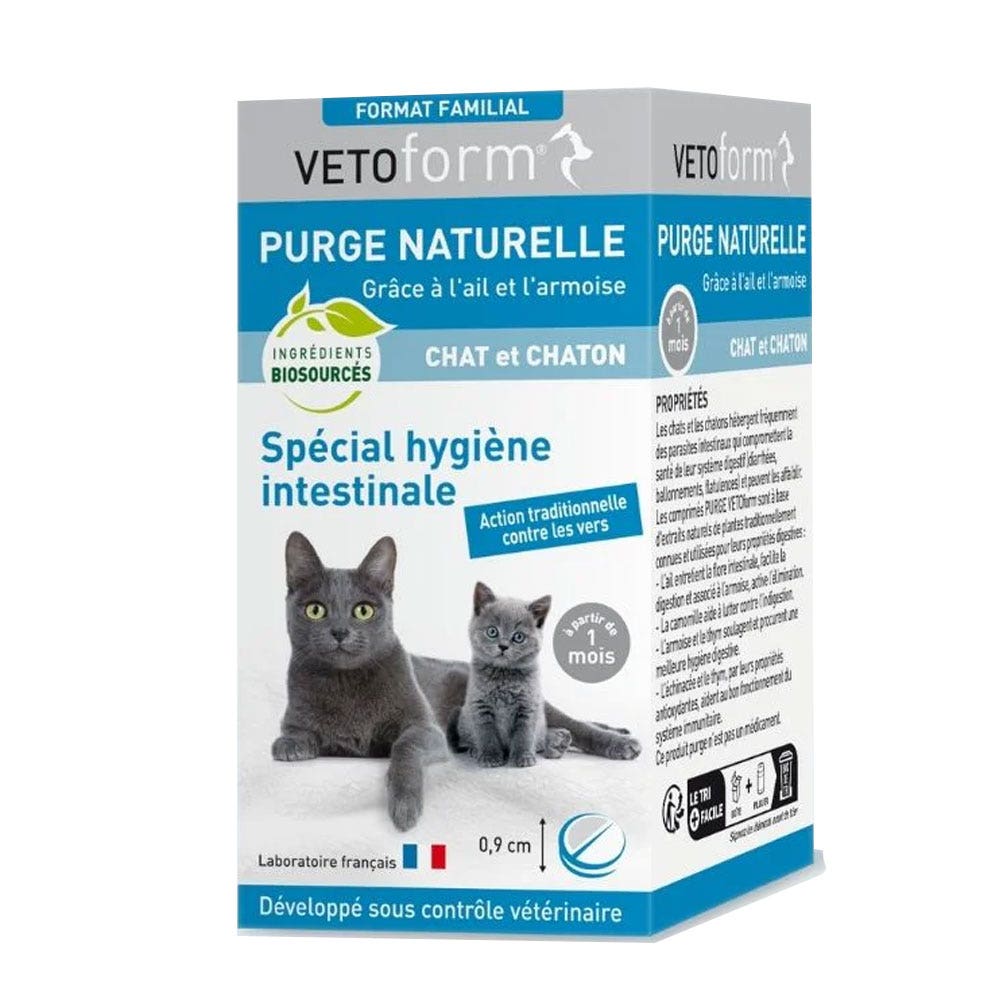 Vetoform Cats Family size purge Kitten 50 tablets - Easypara