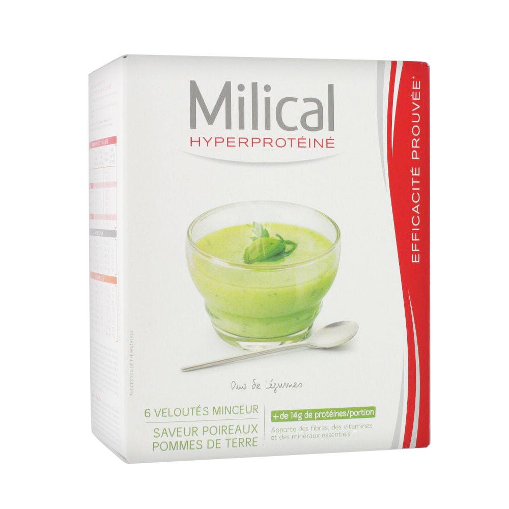 Milical Slimming Hyperproteined Veloute Soup 6 Sachets - Easypara