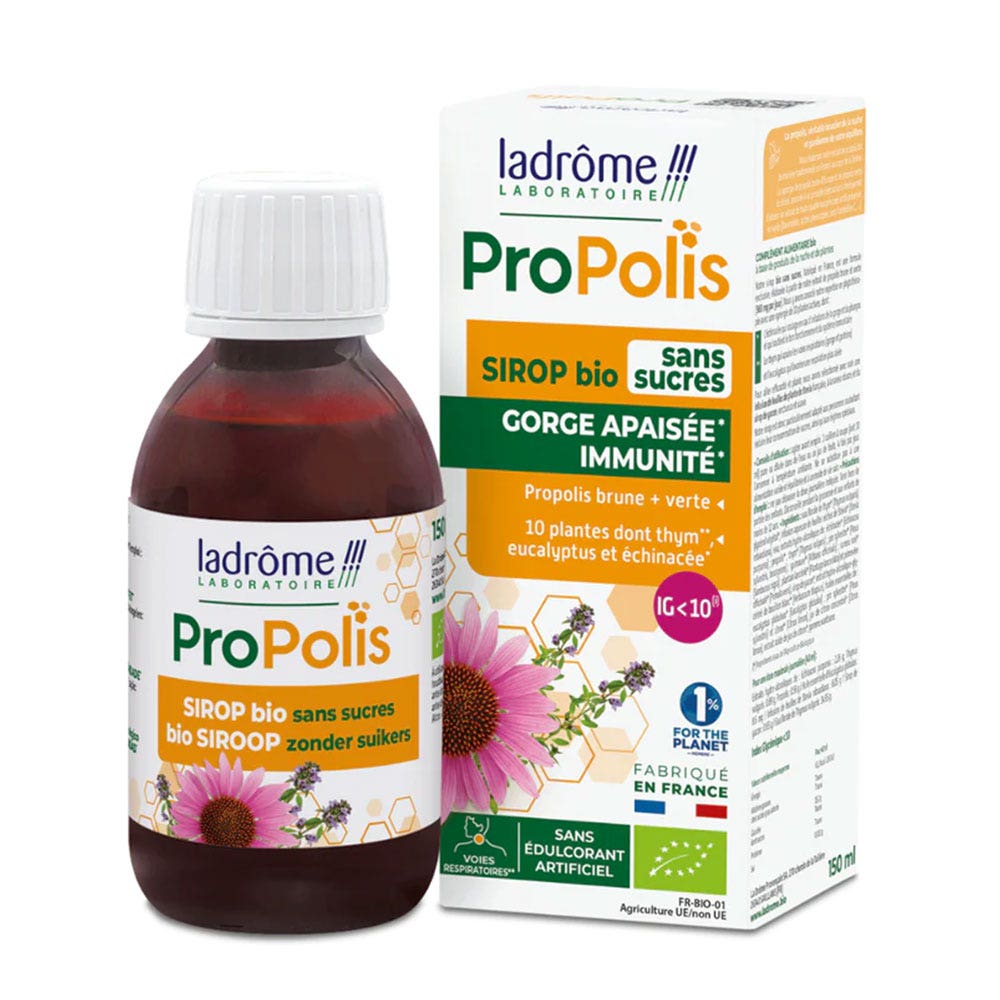 Ladrôme Propolis Sugar-free Propolis Syrups 150ml - Easypara