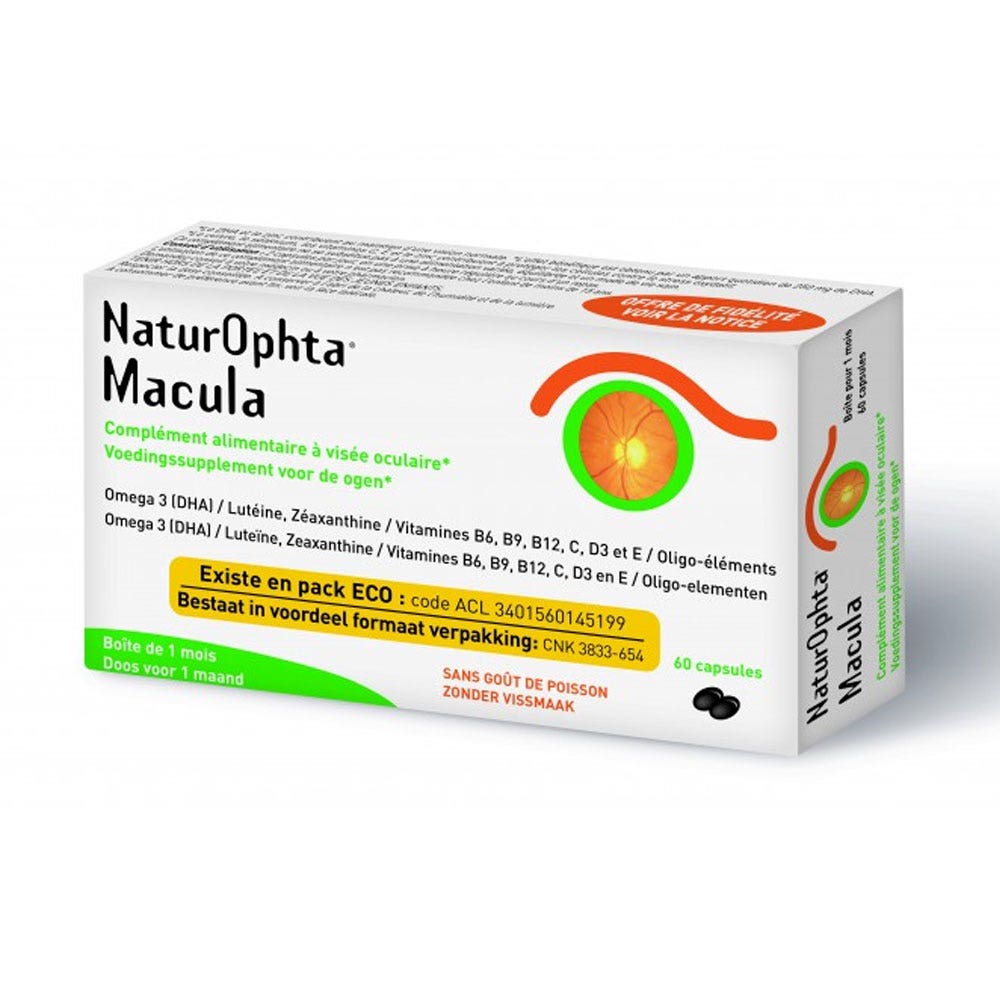 Horus Pharma NaturOphta Macula 60 capsules - Easypara