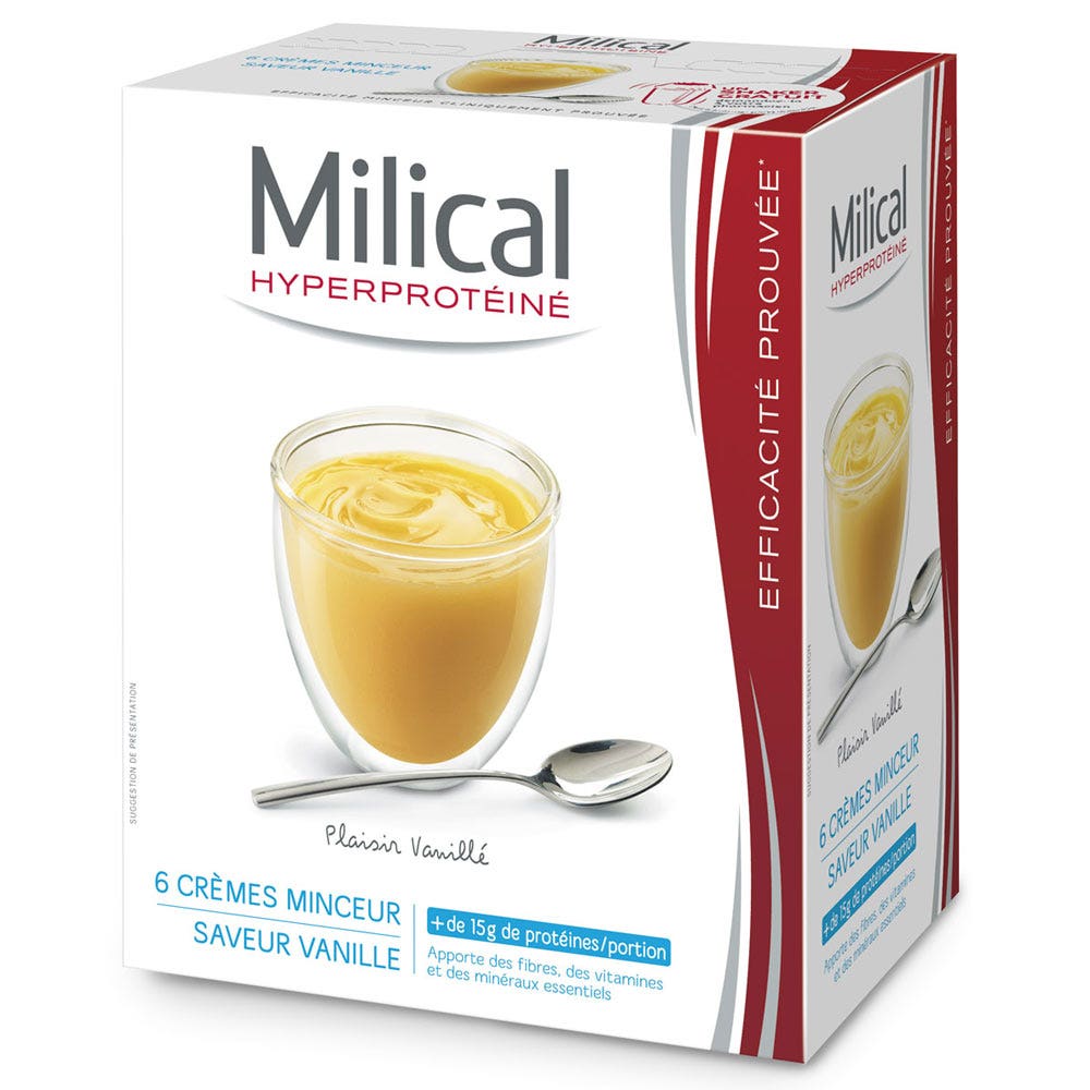Milical Hyperproteined Slimming Creams X6 Sachets - Easypara