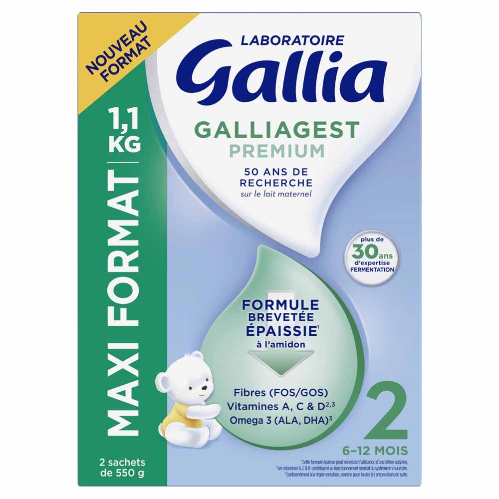 Gallia Galliagest Premium 2 follow-on milk from 6 months 1.1 kg - Easypara