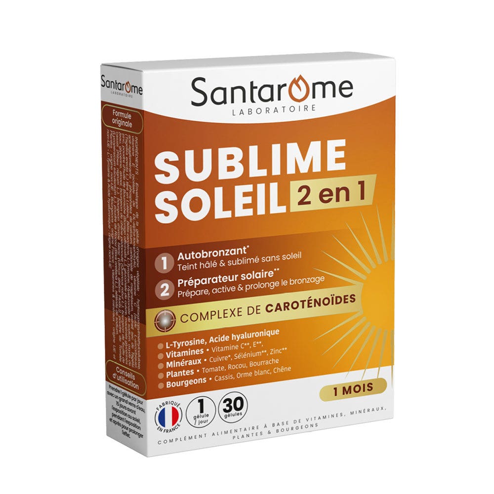 Santarome Sublime Sun 2in1 Self-tanning sun prep Self-tanner and ...