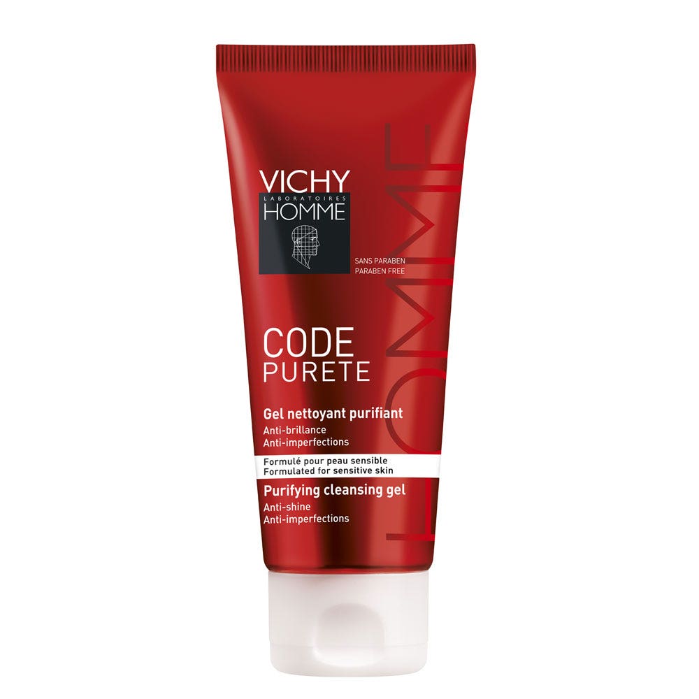 Vichy Man Code Purete Cleansing Gel 100ml - Easypara