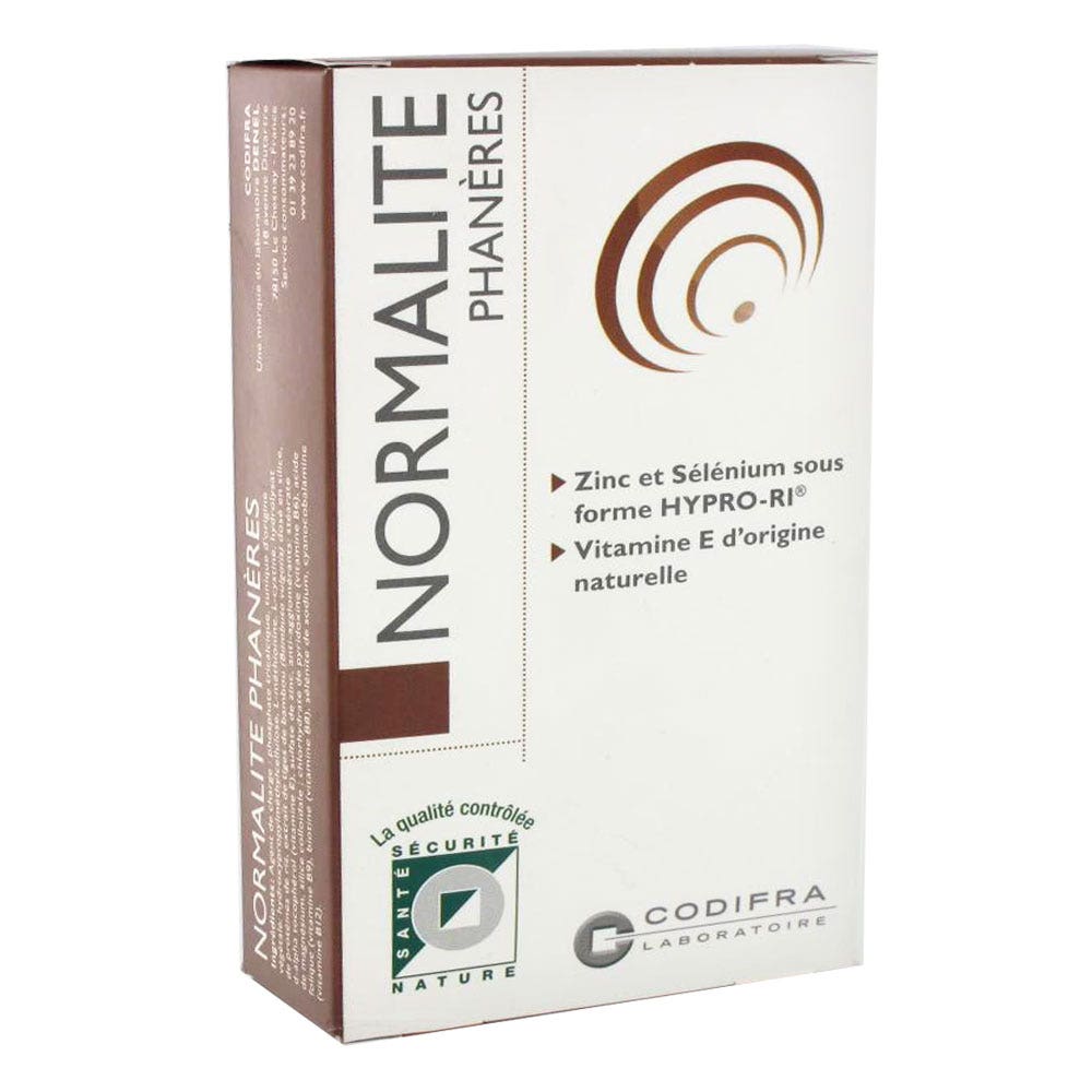 Codifra Normalite Phanere Skin Appendages 60 Capsules - Easypara