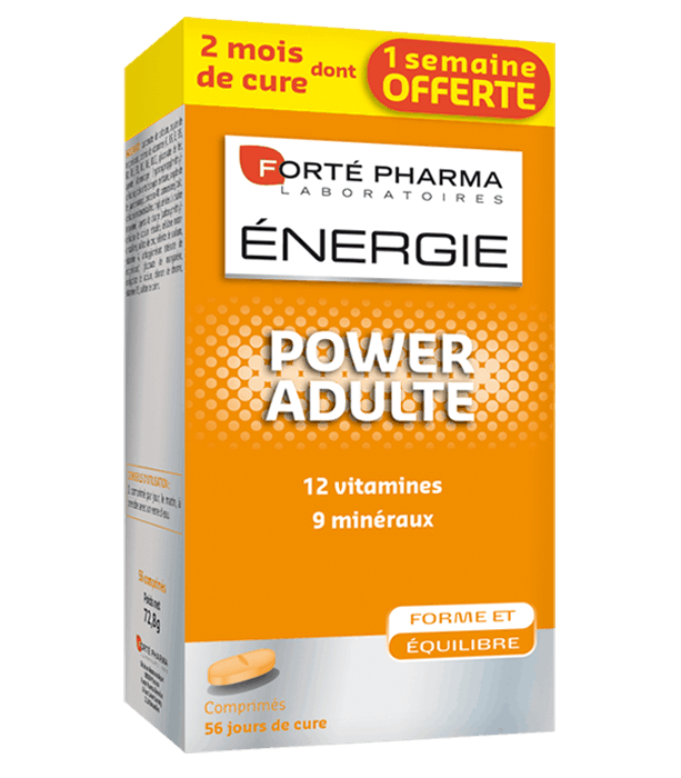 Forté Pharma Energie Power Adult 56 Tablets 2 Month Treatment - Easypara