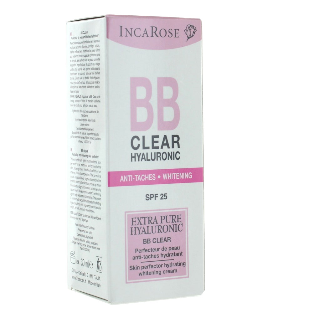 Incarose Bb Clear Hyaluronic Cream Medium Spf25 30ml - Easypara