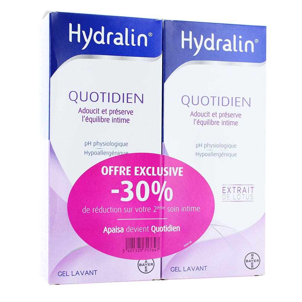 Hydralin Intimate Gel 2 X 400 ml - Easypara