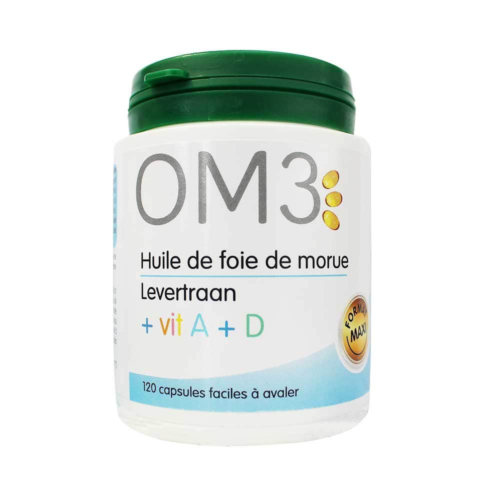 OM3 Cod Liver Oil Vit A+d 120 Capsules - Easypara