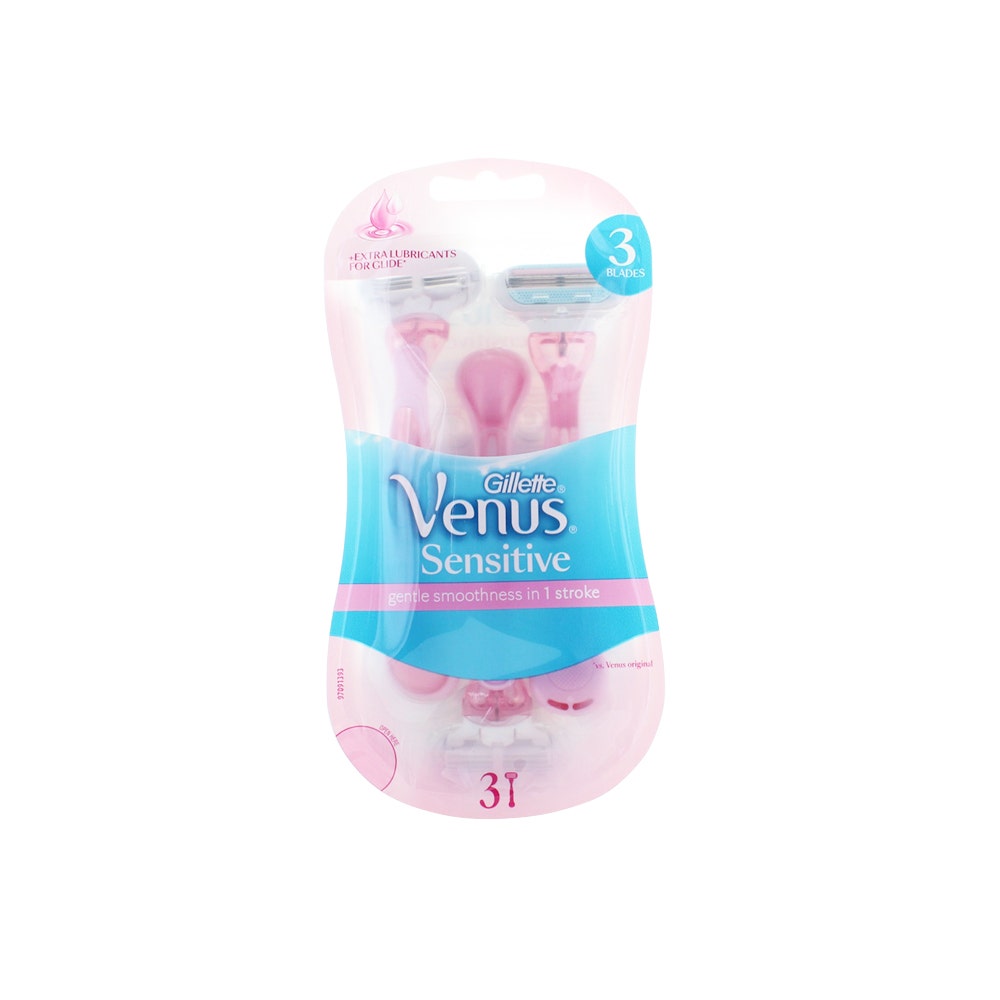 Gillette Venus Disposable Razors X 3 Sensitive Skins - Easypara
