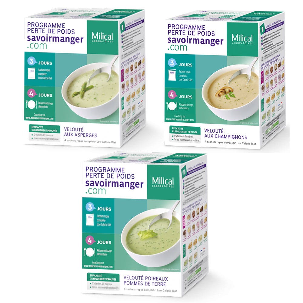 Milical Veloute 4 Sachets Weight Loss Programme - Easypara