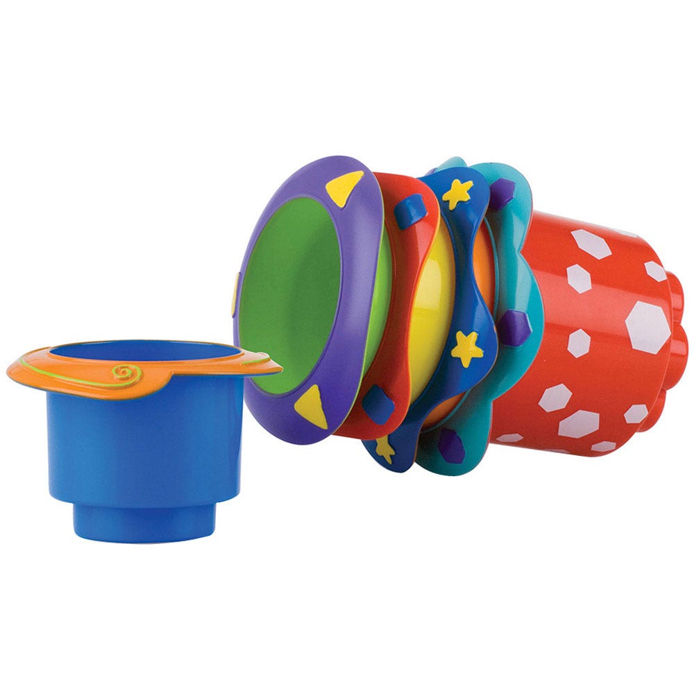 Nuby Bath Game 5 Stackable Pots - Easypara