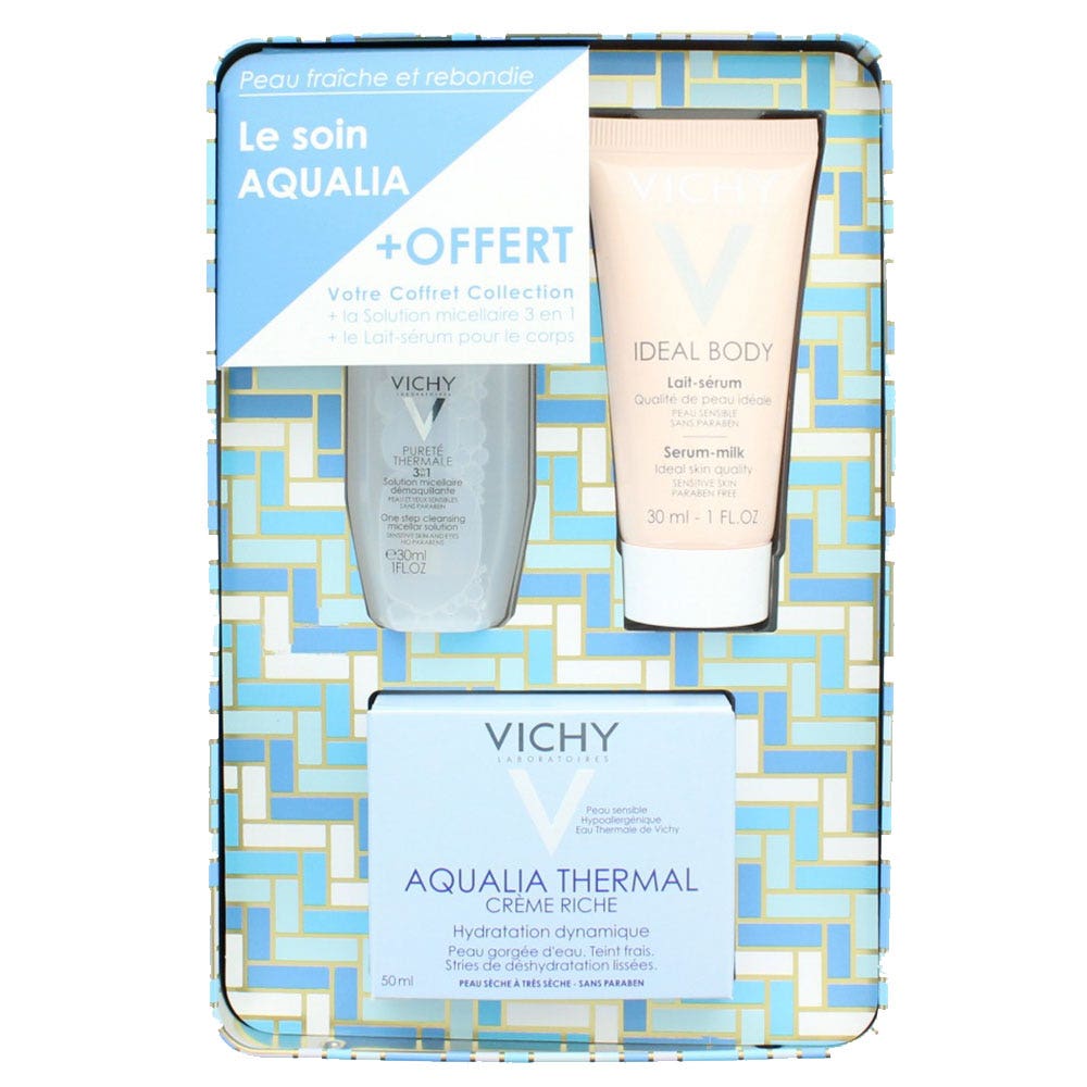 Vichy Aqualia Pack Thermal Rich Cream Dry To Very Dry Skins - Easypara
