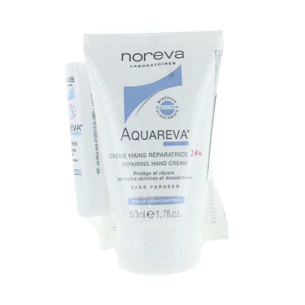 Noreva Repairing Hand Cream + Lip Care 2x50ml - Easypara
