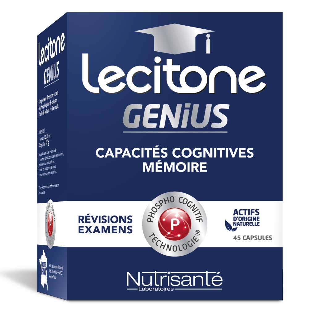 Lécitone Nutrisante Lecitone Genius 45 Capsules - Easypara