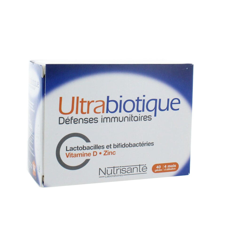 Nutrisante Ultrabiotics Immune Defenses X 40 Capsules - Easypara